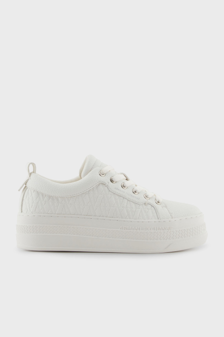 Armani Exchange Kabartmalı Logolu Platform Taban Sneaker Bayan Ayakkabı ...