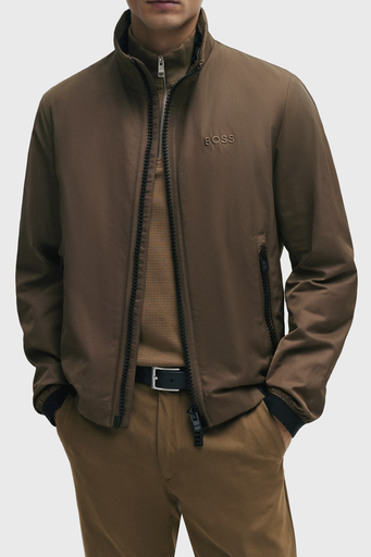 Boss Logo Detaylı Dik Yaka Fermuarlı Regular Fit Erkek Ceket 50505162 ...