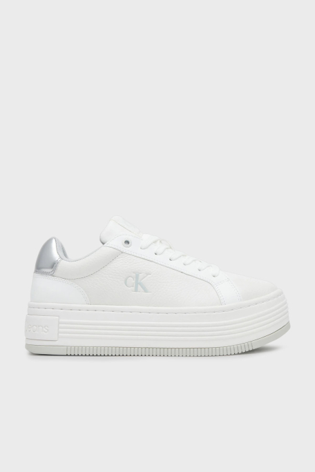 Calvin Klein Logolu Deri Platform Sneaker YW0YW017660LI Bayan Ayakkabı ...