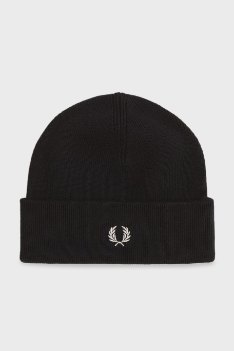 Fred Perry Logolu Yün ve Pamuk Karışımlı Unisex Bere C8161 843 SİYAH ...