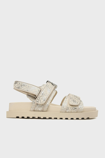 Guess Fabelis Logolu FL6FBSFAL03 Bayan Sandalet FL6FBS FAL03 BEISI BEJ ...