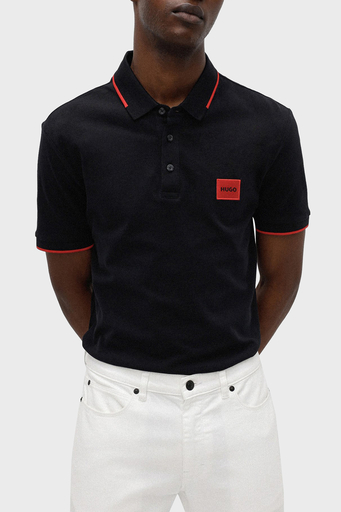 Hugo Logolu % 100 Pamuk Slim Fit Erkek Polo T Shirt 50467384 001 SİYAH ...