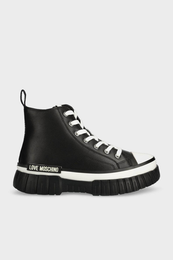 Love Moschino Logolu Platform Topuk Bağcıklı Bayan Ayakkabı ...