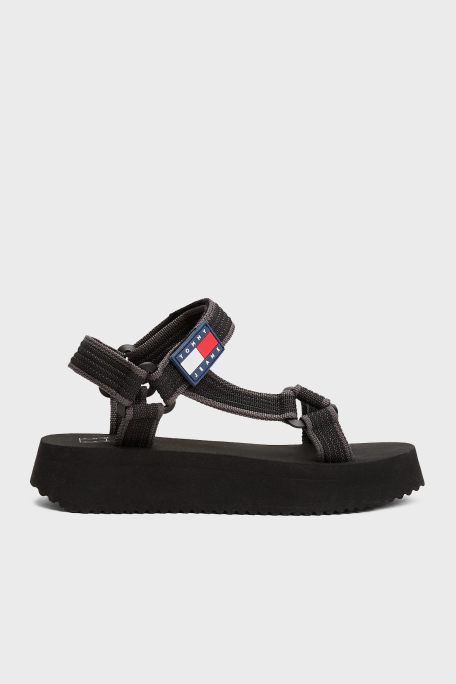 Tommy Jeans Logolu Platform Taban Cirtlı Bayan Sandalet EN0EN02747 BDS ...